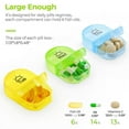 Weekly Pill Organizer 7 Day 2 Times a Day, Color Tracking 7 Day AM PM ...