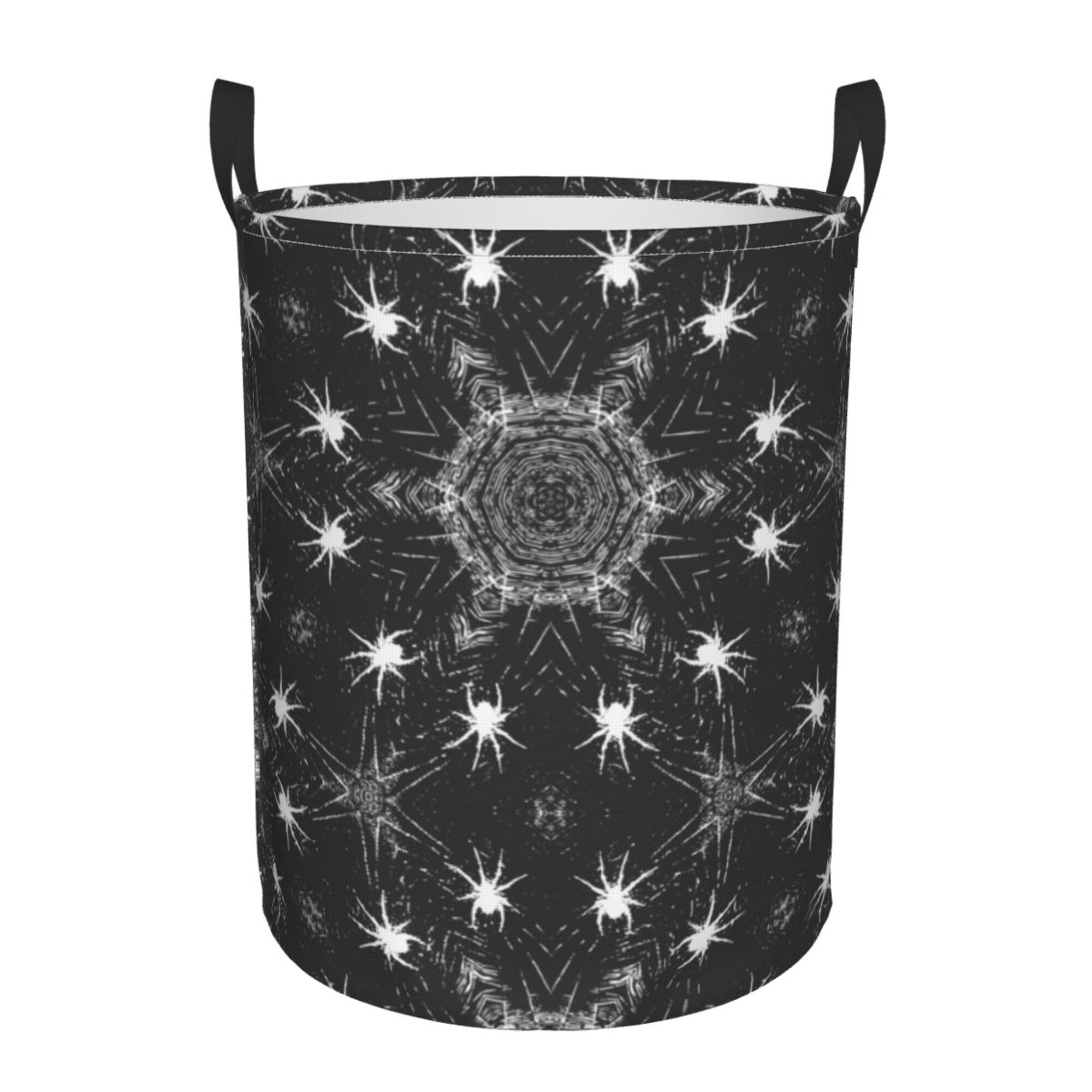 Spiders Background Spider Web Laundry Basket Organizer Collapsible ...