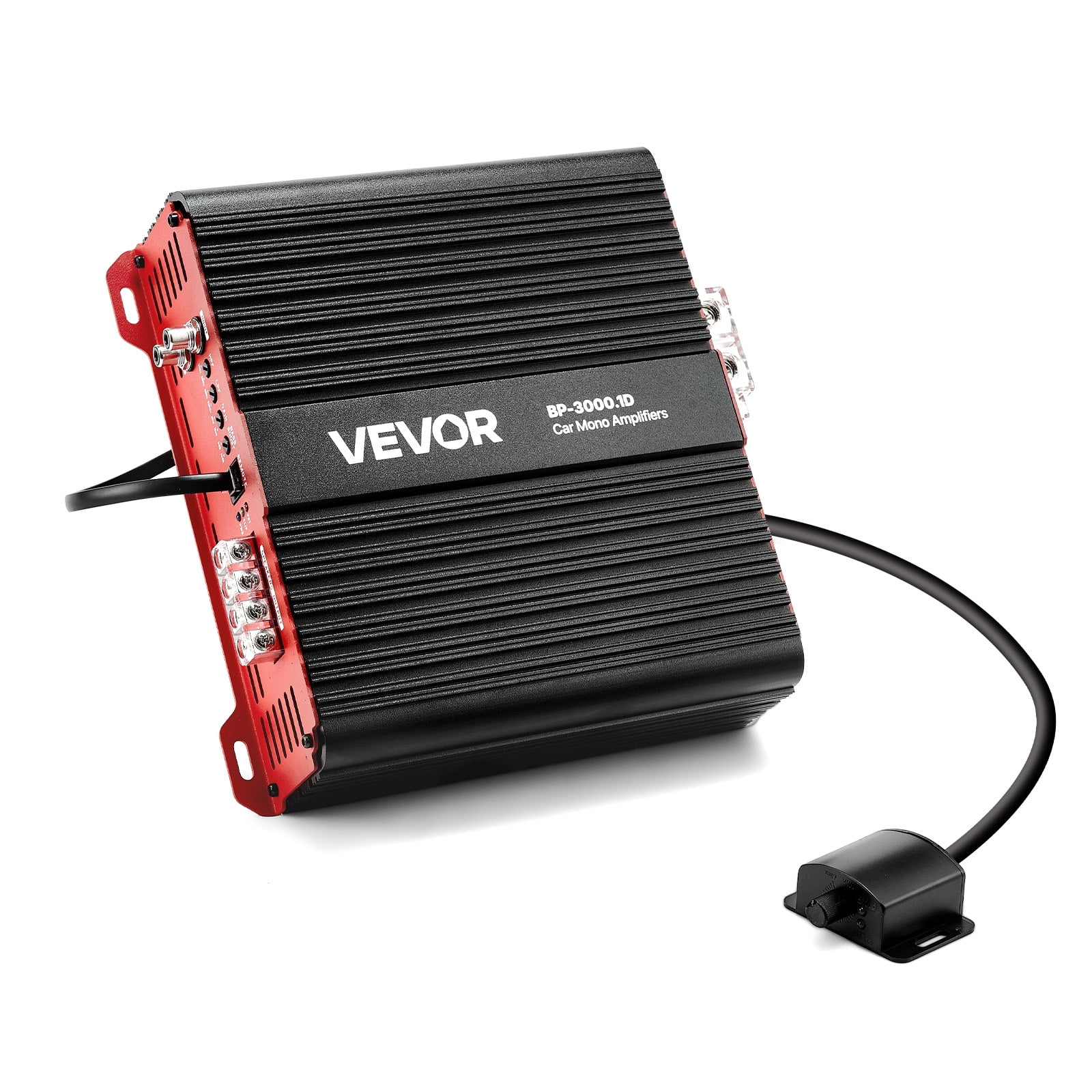Vevor Monoblock Car Amplifier  3000w Rms Max  1/2/4 Ohm Stable  1-Channel Class D Car Audio Amplifier With Remote Subwoofer Level Control  Low Pass Fi