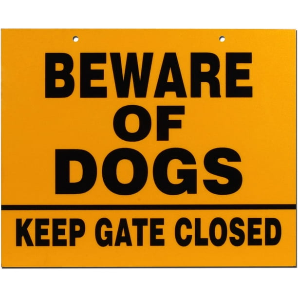 Beware of Dogs Keep Gate Closed Sign Reflective 10 X 8 Inch Rust Free ...