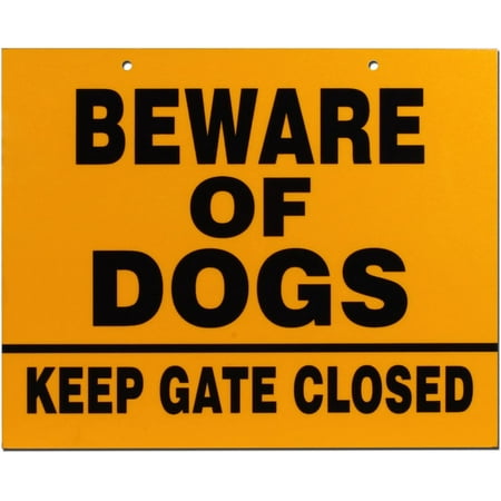 Beware of Dogs Keep Gate Closed Sign Reflective 10 X 8 Inch Rust Free ...