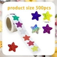 500Counts Colorful Star Sticker Glittering Heart Sticker Wrapping ...