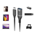 Aluminum USB C Adapter Cable For External Storage Keyboards Flashes ...