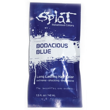 Splat Singles Hair Color Dye Foil Pack, Bodacious Blue, 1.5 Oz ...