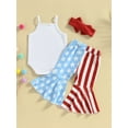nvzhuang Independence Day Infant Clothes Suits Letter Print Sleeveless ...