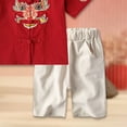 YDFCWXW Boys Traditional Chinese Tang Suit Dragon Embroidery Outfit ...