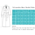 Vulcanodon Mens Robe with Hood,Full Length Plush Robe for Men Contrast ...