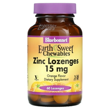 Basic Organics Natural Flavor Zinc Lozenges, Orange, 100 Tablets ...