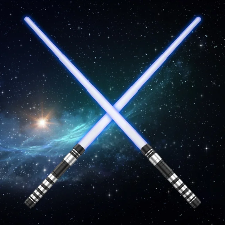 Glowing Lightsabers 4 Colors Lorsaberus Lightsaber, 2 In 1 RGB FX