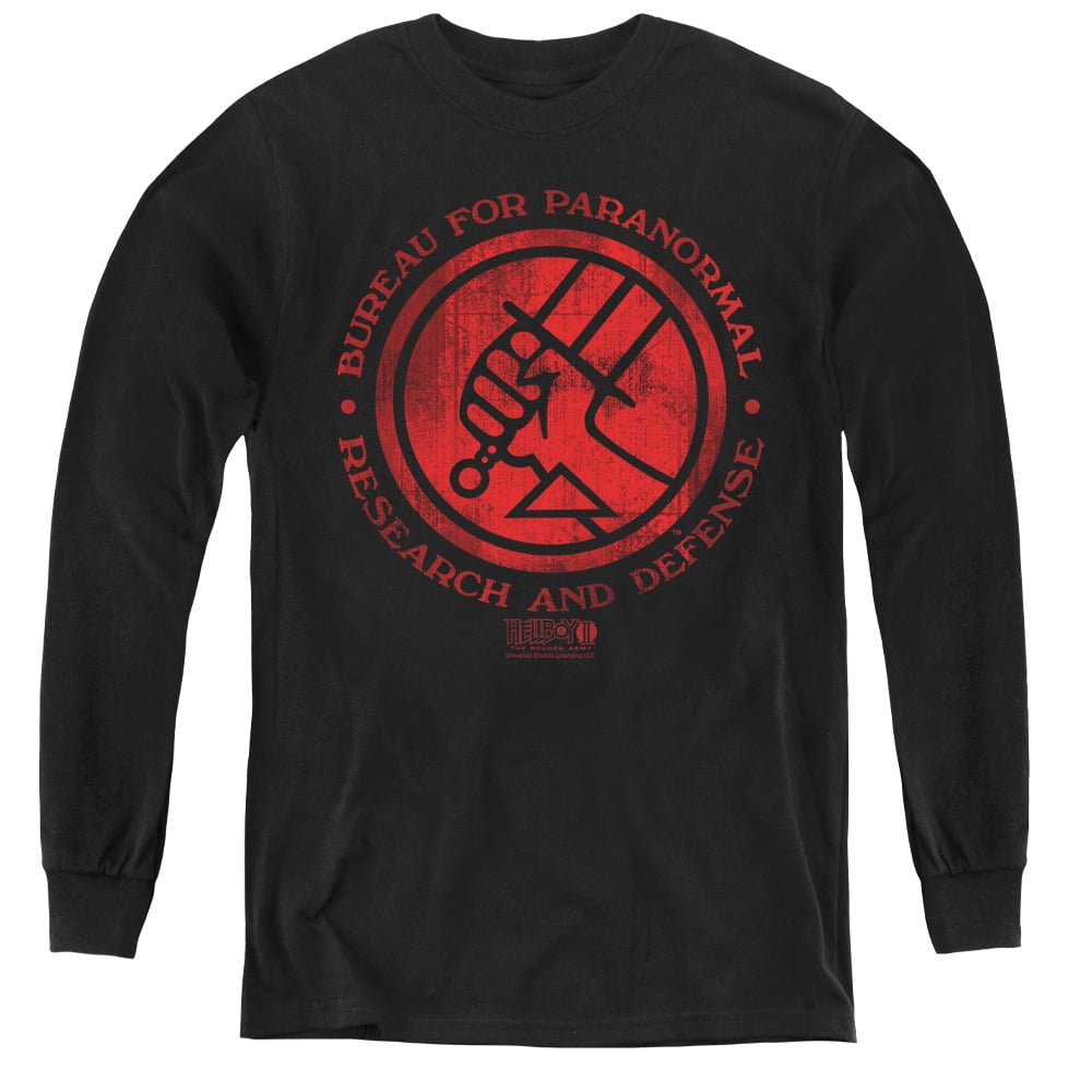 Trevco - Hellboy Ii - Bprd Logo - Youth Long Sleeve Shirt - Small ...
