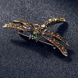 OPOLSKI New Jewelry Women Vintage Noble Dragonfly Crystal Scarf Pin ...