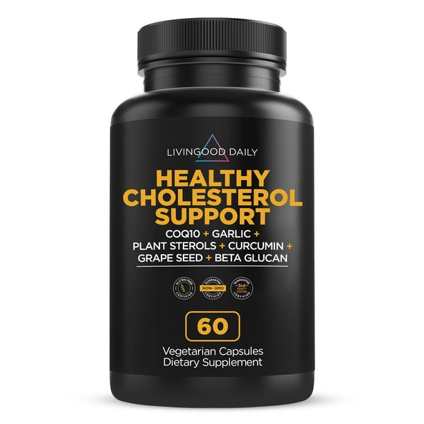 Livingood Daily Healthy Cholesterol Support, 60 Capsules - Walmart.com