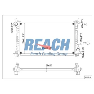 Northern Radiator 19 X 26 Ford/Mopar Radiator - Walmart.com