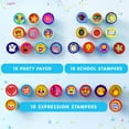 Joyfy 50 Pcs Assorted Self-Ink Stamps for Kids with 50 Designs in 5 ...