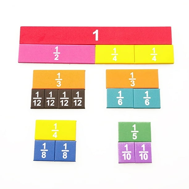 wolftale 51 Pieces/Set Toddlers EVA Fraction Tiles Mathematics Tools ...