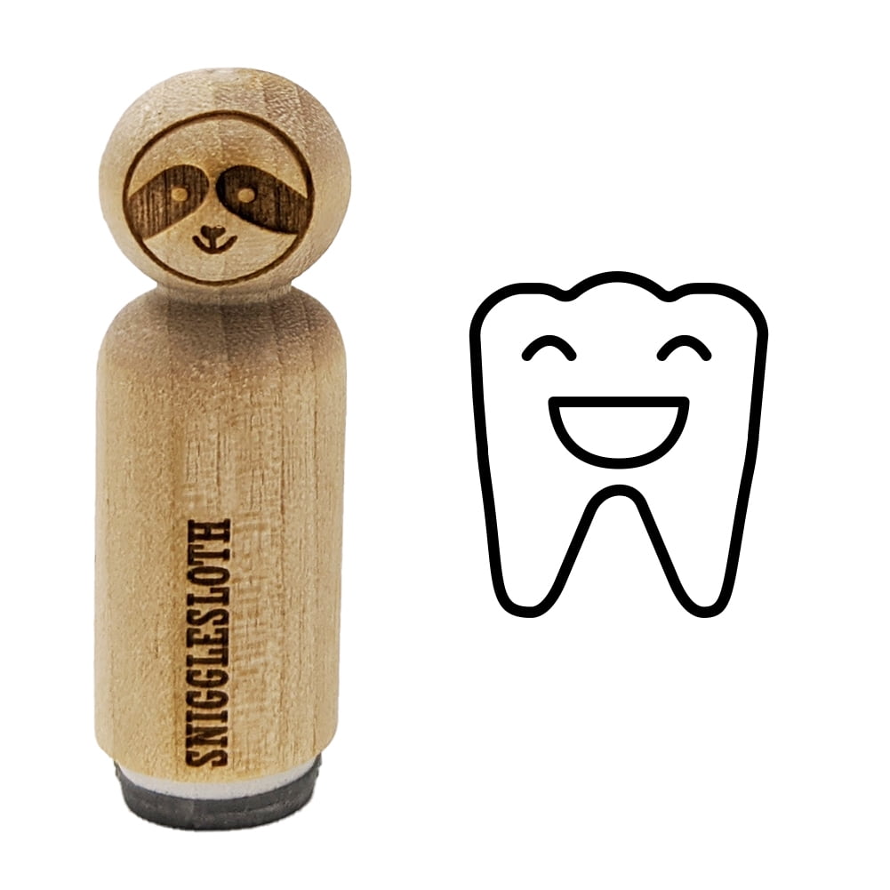 Happy Smiling Tooth Dentist Rubber Stamp for Scrapbooking Crafting ...