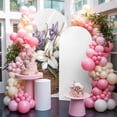 5FT Arch Backdrop Covers, White Spring Floral Wedding Arch Cover ...