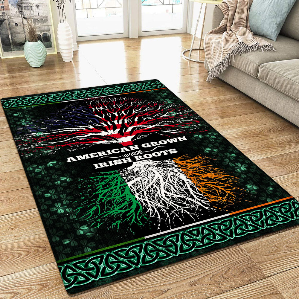 Rectangle Area Rug For Living Room, Bedroom, Irish Rug American Grown ...