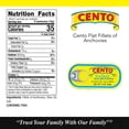 Cento Flat Anchovies, Olive Oil, 2 oz Tins, Pack of 25, Skinless ...