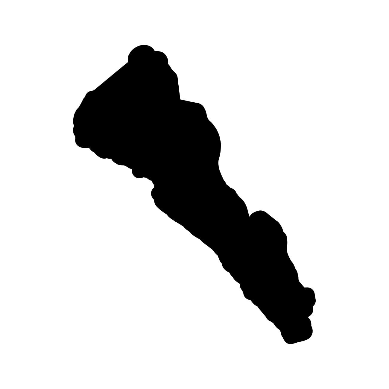 Sinaloa State Shaped Sticker Decal Die Cut - Self Adhesive Vinyl ...