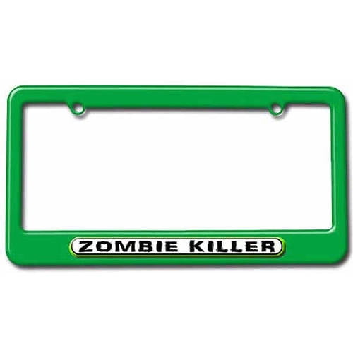 Zombie Killer License Plate Tag Frame, Multiple Colors - Walmart.com