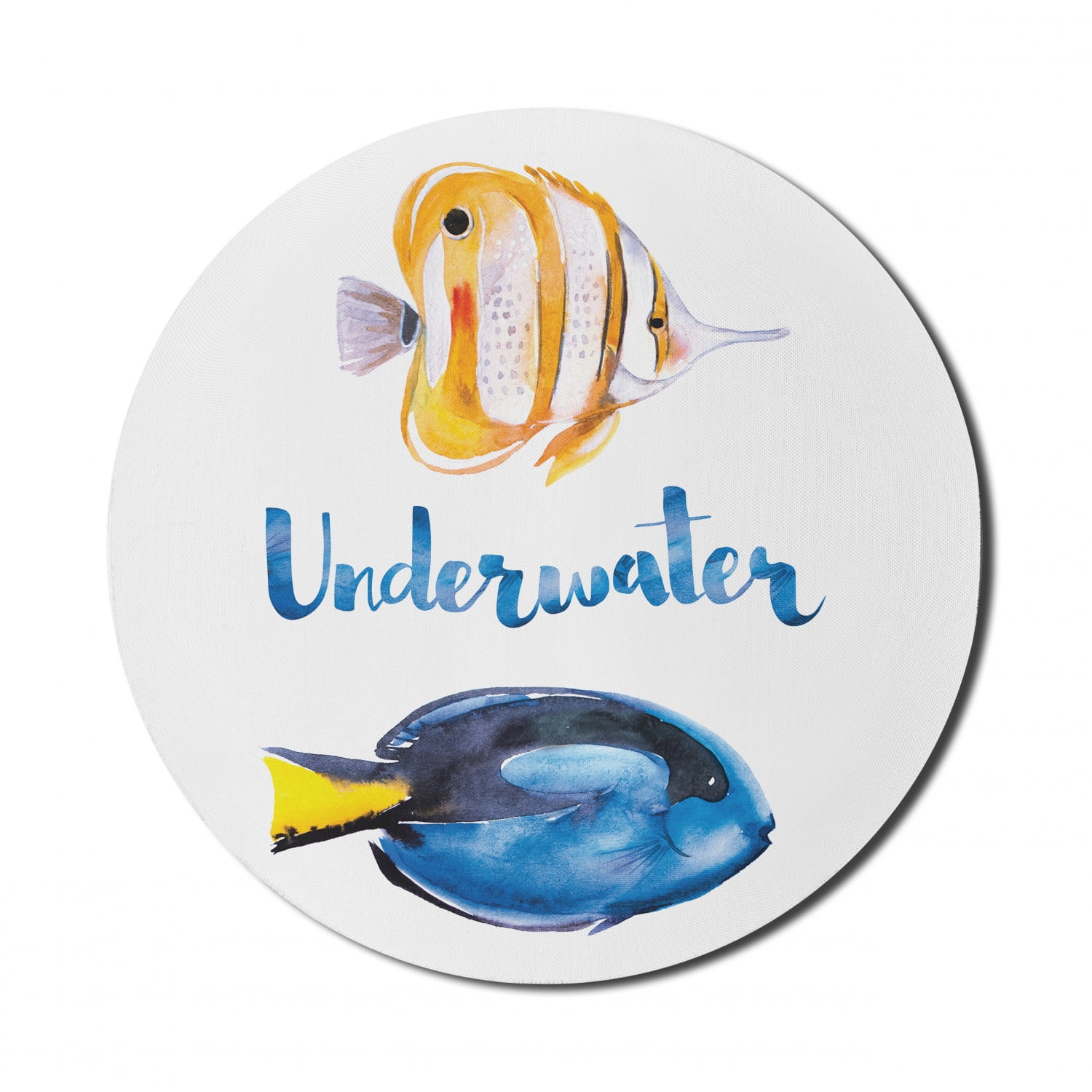 Watercolor Mouse Pad for Computers, Nautical Underwater Theme Pacific ...