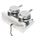Miumaeov 2 Grids Commercial Electric Waffle Maker Baker Nonstick Cone ...