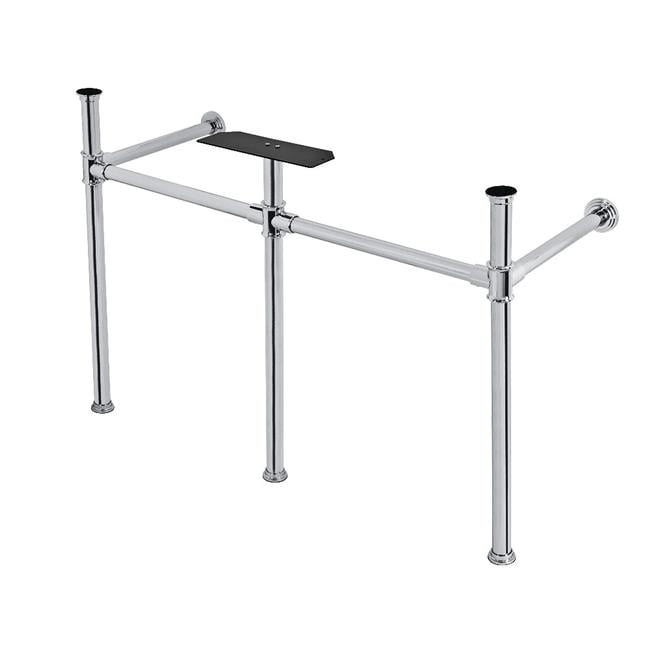 Fauceture Imperial Stainless Steel Console Sink Legs, Polished Chrome ...