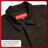 Firestone Men's Coveralls - Quilted Lining Twill Water Resistant Long ...
