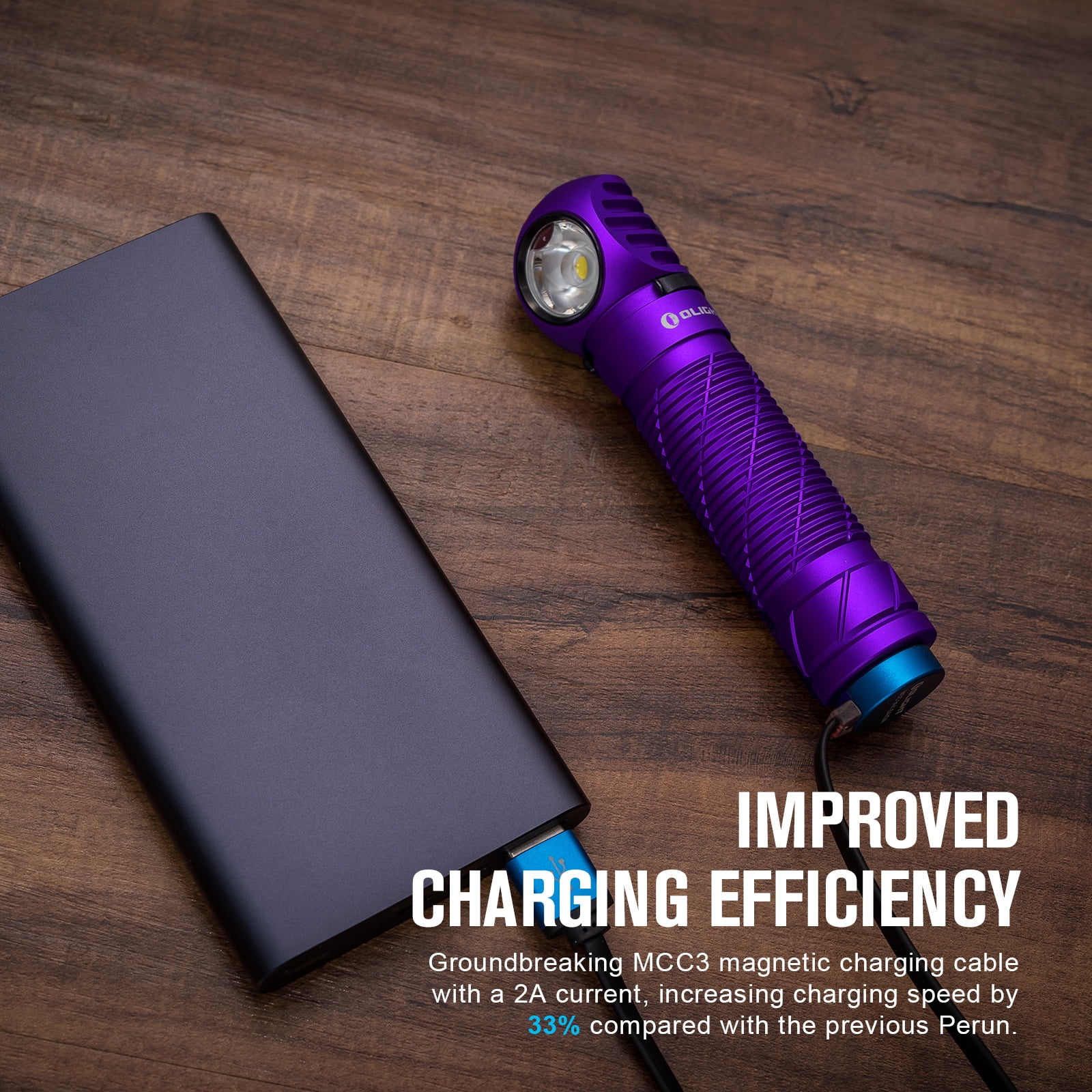 Buy Olight Perun 2 Purple Multi-functional Magnetic USB Rechargeable ...