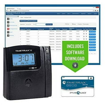 PYRAMID Time Clock,Digital,LCD TTEZEK - Walmart.com