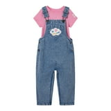 Ms. Rachel Denim Square Neck Vintage Wash Cosplay Overall, T-Shirt and ...