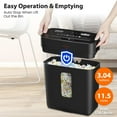 Paper Shredder for Home Use 6-Sheet Cross-Cut Shredder,Also Shred Card ...
