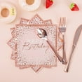 175PCS Happy Birthday Plates and Napkins Party Supplies, Paper Pink and ...