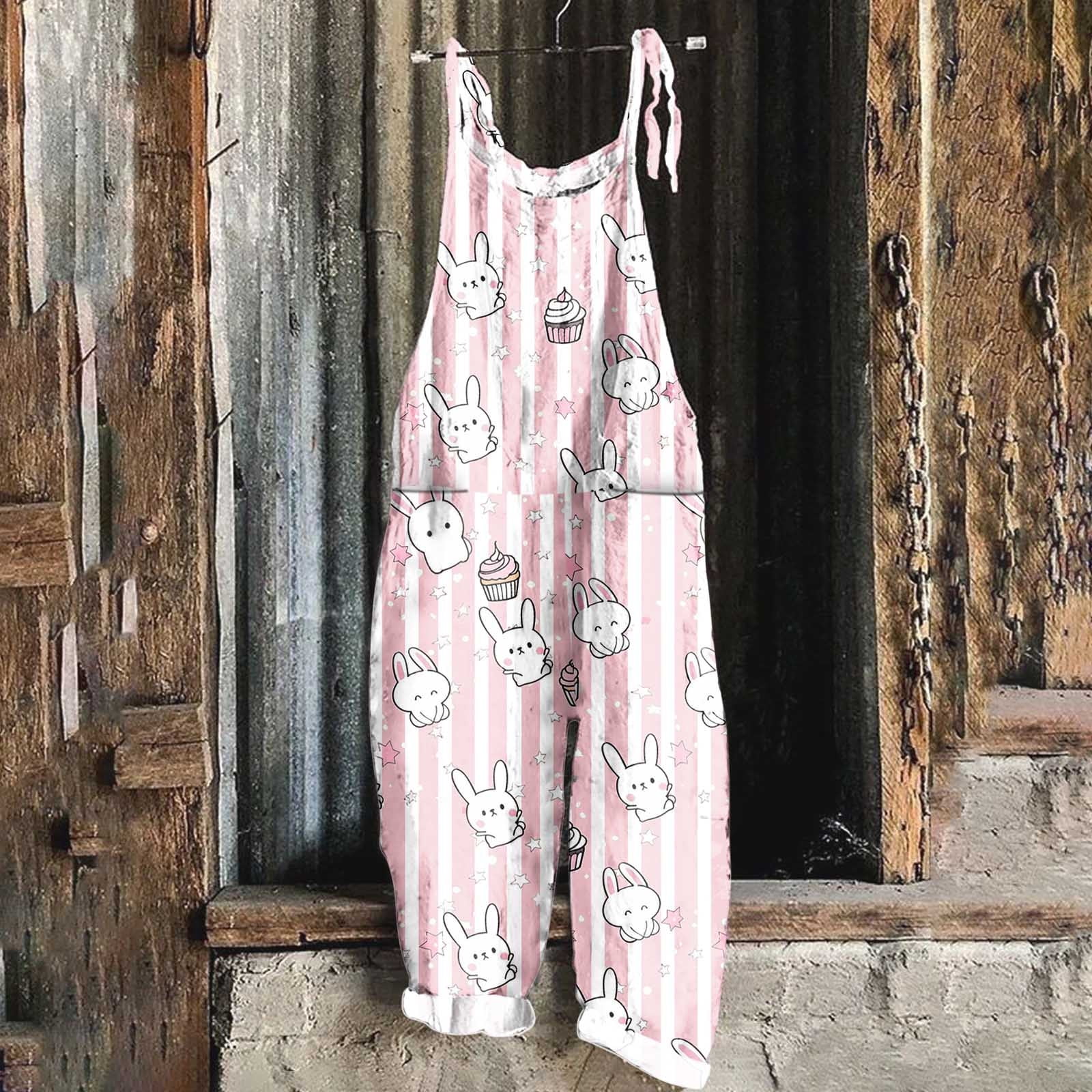 Click here for Styesk Womens Pants Ladies Easter Print Sleeveless... prices