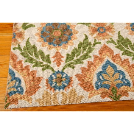 Nourison Waverly Global Awakening Santa Maria Polyester Rug - Walmart ...