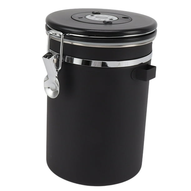 Coffee Canister, 1.8L Large Stainless Steel Airtight Coffee Canister ...