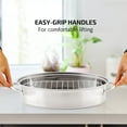 OVENTE 16 Inch Stainless Steel Oval Roasting Pan with Lid and Rack for ...