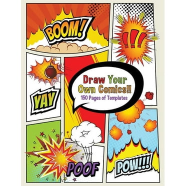 Blank Comic Book for Kids: Variety of Templates. Draw Your Own Comic ...