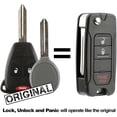 Keyless Entry Remote Control Car Flip Key Blade Fob Blank Chip ...