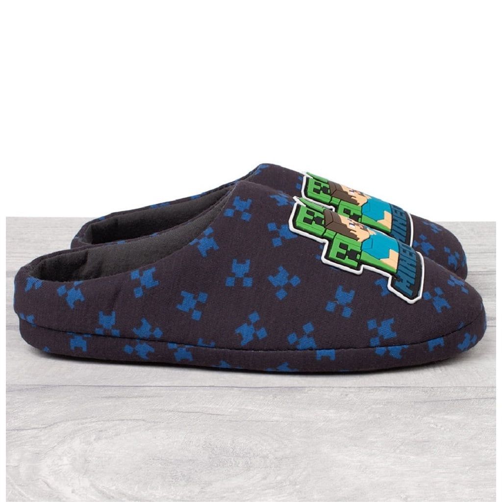 Minecraft Boys Steve And Creeper Slippers Discounts On