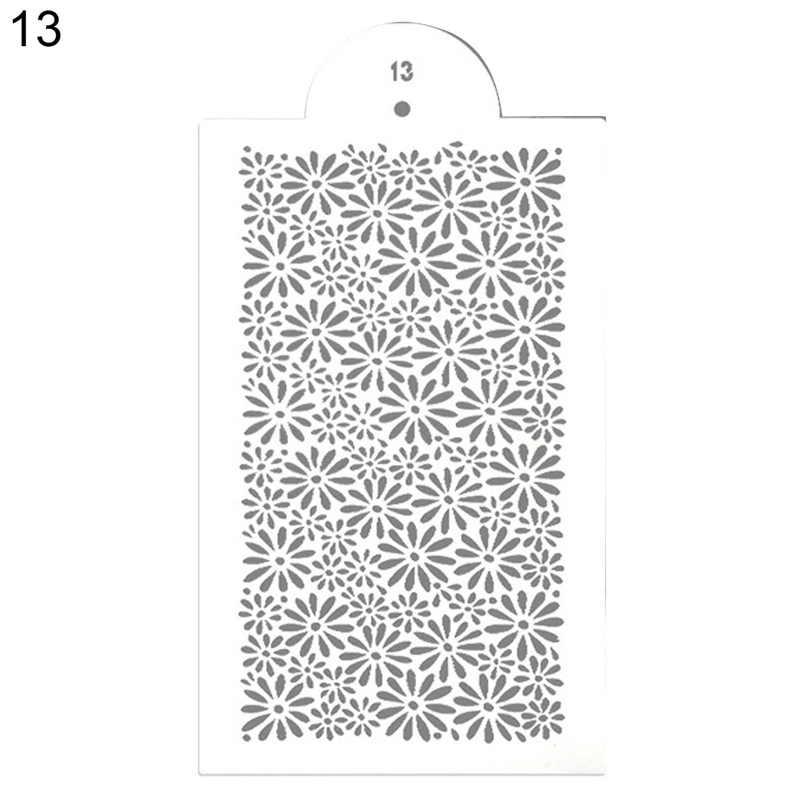 Trayknick Cake Decoration Template with Hanging Hole Hollow PET Rounded ...