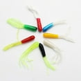 100lots Soft Tube Baits Lures High Elasticities Flexible Silicones ...