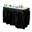 Costway 4 Foot Ice Folding Table, Lightweight Plastic with Skirt and ...