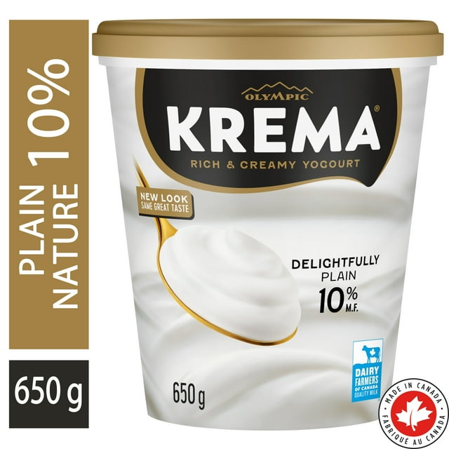 Olympic Yogourt Krema nature 10 % 650g - Walmart.ca