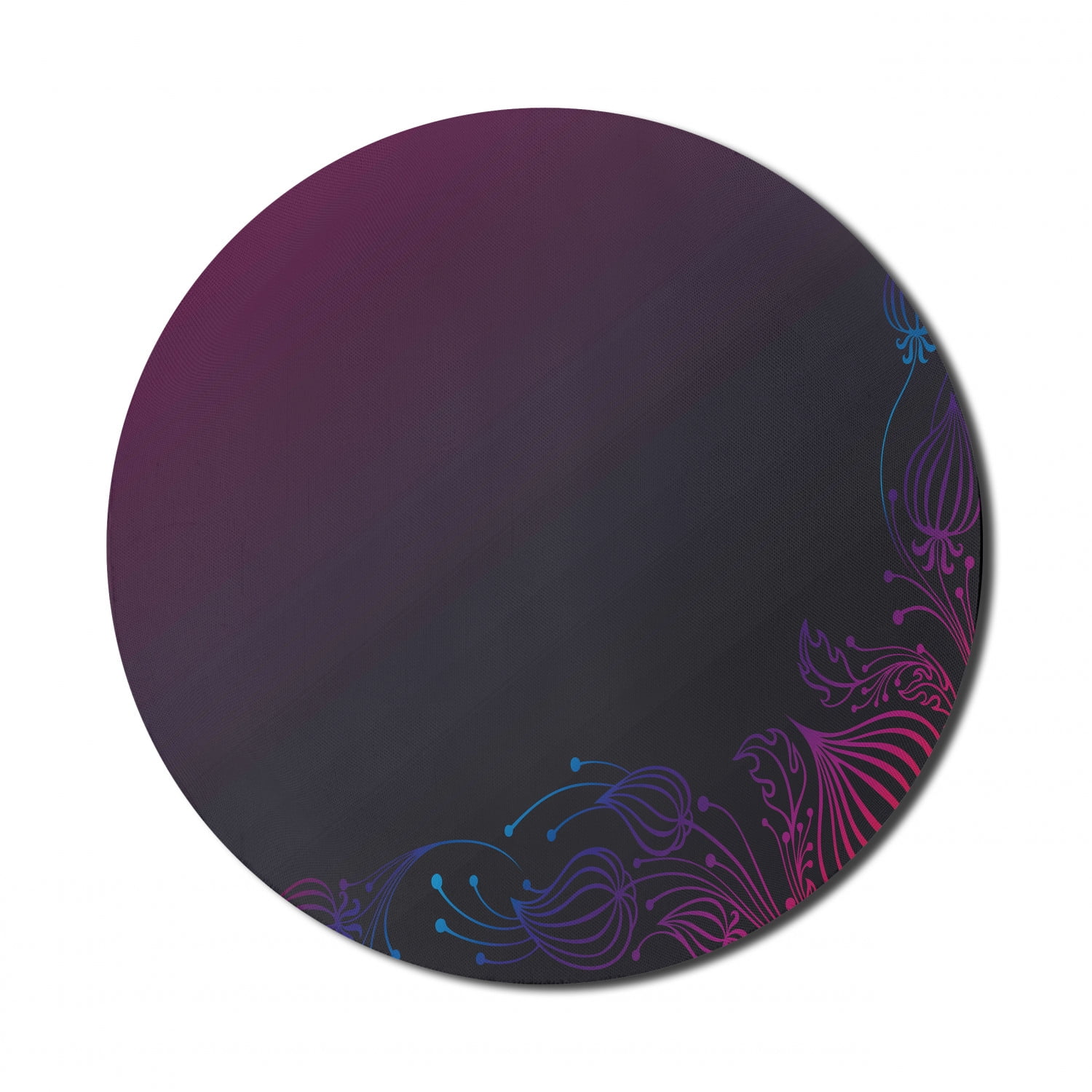 Indigo Mouse Pad for Computers, Rainbow Colored Image with Dark Black ...