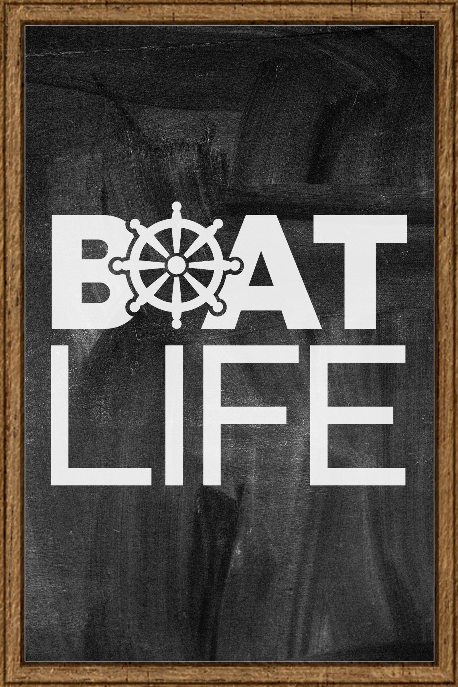 Boat life caps helm steer control ocean water boating fun Tin Sign ...