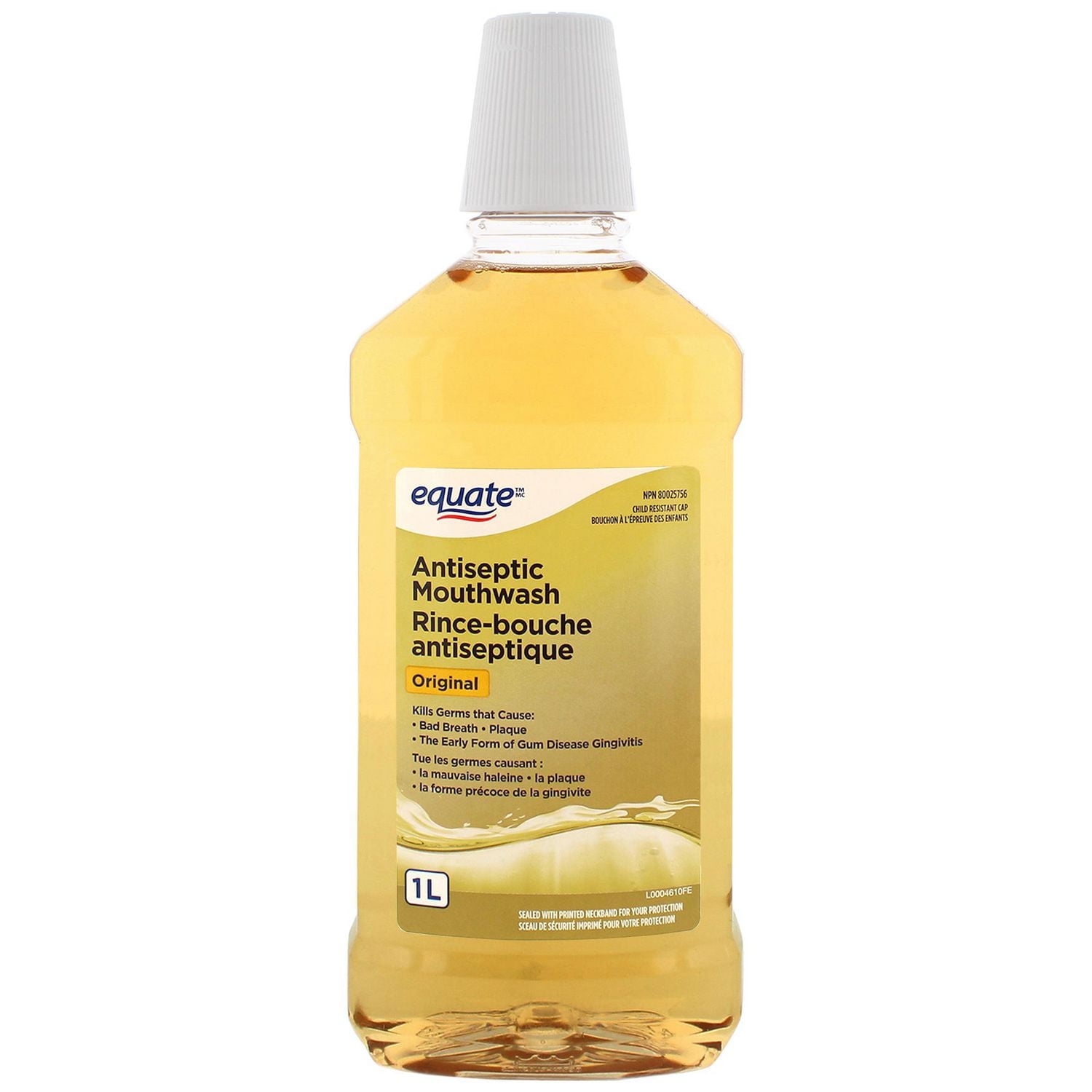 Click here for Equate Original Antiseptic Mouthwash 1l prices