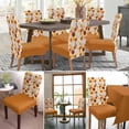 Dining Room Chair Covers, Thanksgiving Fall Maple Leaves Pattern ...