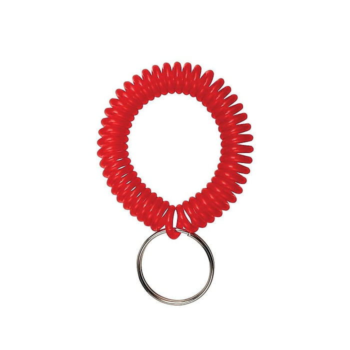 MMF Industries - MMF, MMF201450007, Wrist Coil Key Rings, 1 Each, Red ...